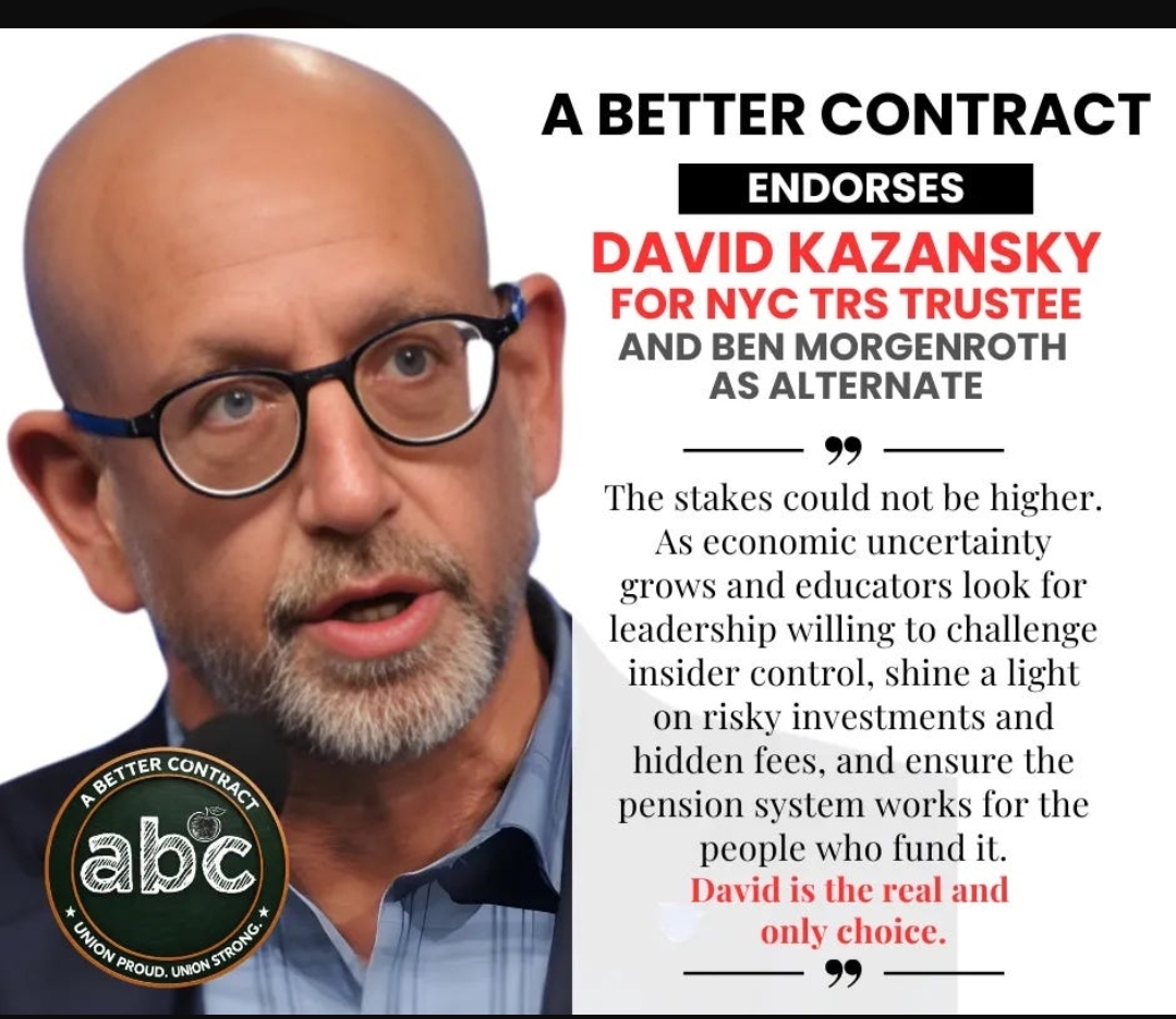 NYC Teachers, Educators, Retirees: ABC UFT Candidate Running For TRS ...